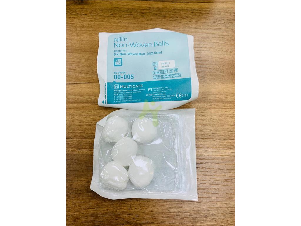 Healthy Medical Company Ltd. | MULTIGATE 00-005 Non-Woven Balls 5pcs - Sterile (Bag)